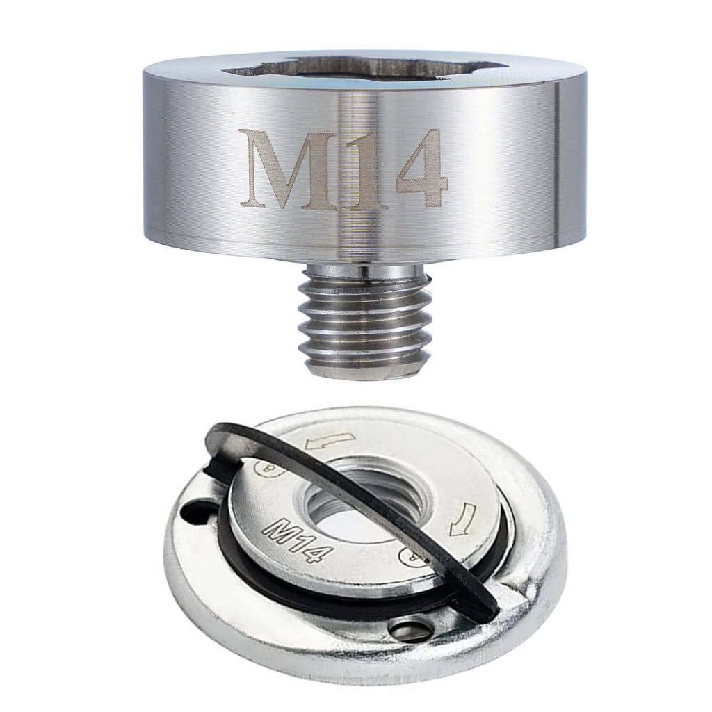 Steel M14 Grinder Shafts Adapter Set Includes Flange Nut Secure ...