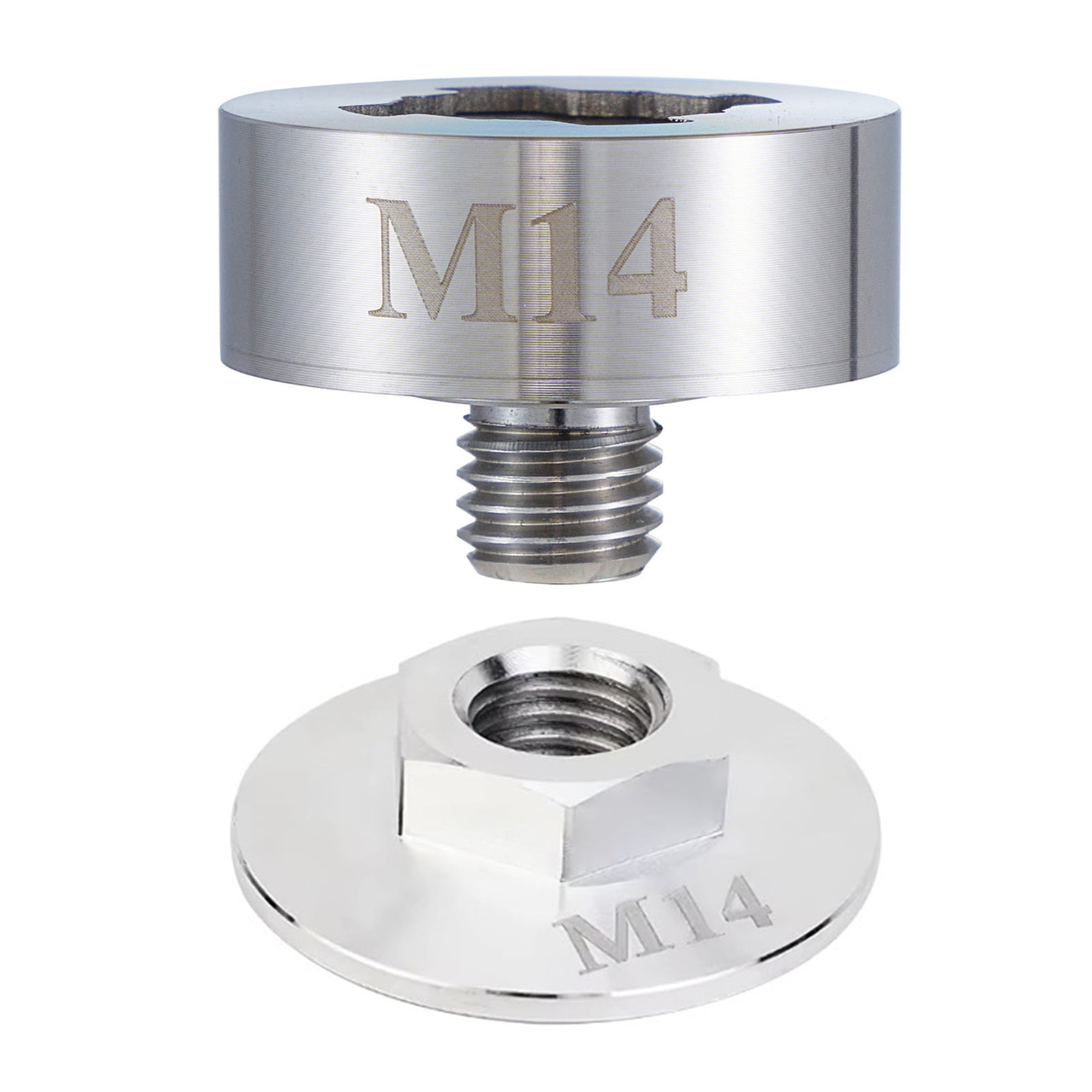 Steel M14 Grinder Shafts Adapter Set Includes Locking Nut Secure ...