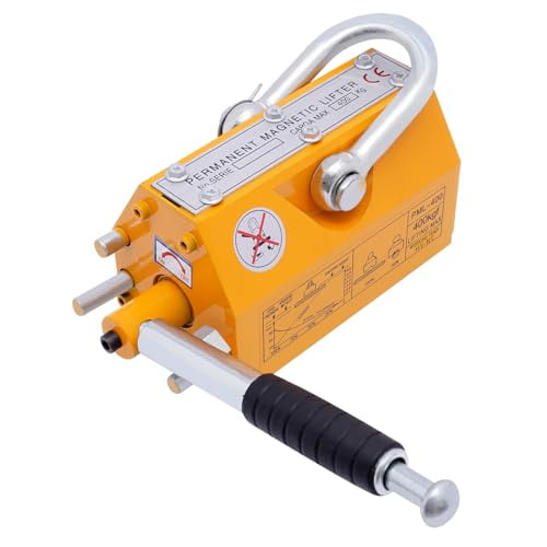 Steel Magnetic Lifter, 880 Lbs Pulling Force Metal Lifting Magnet, 400 ...