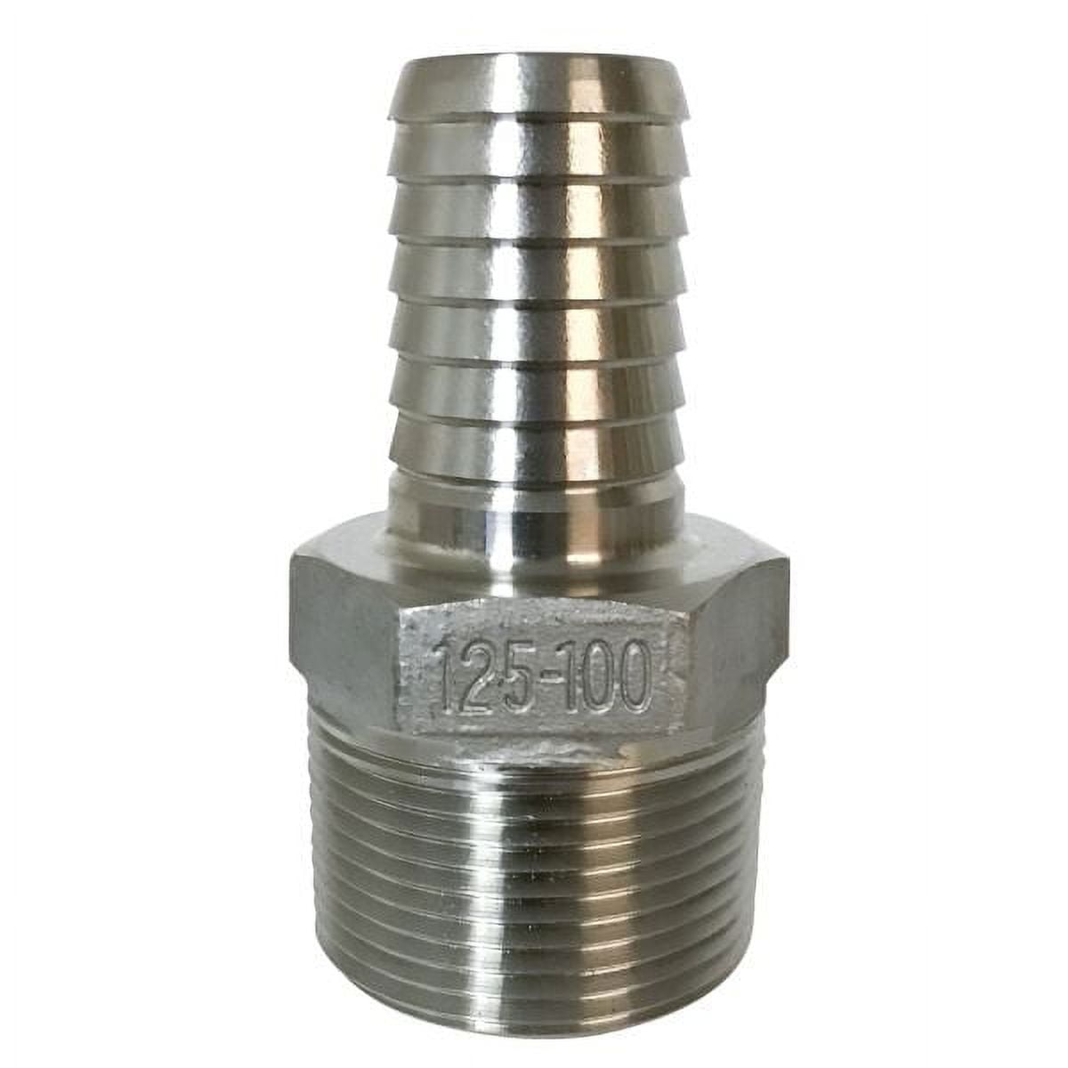 Steel Male Adapter, 1.25" MPT x 1" Barb - Walmart.com