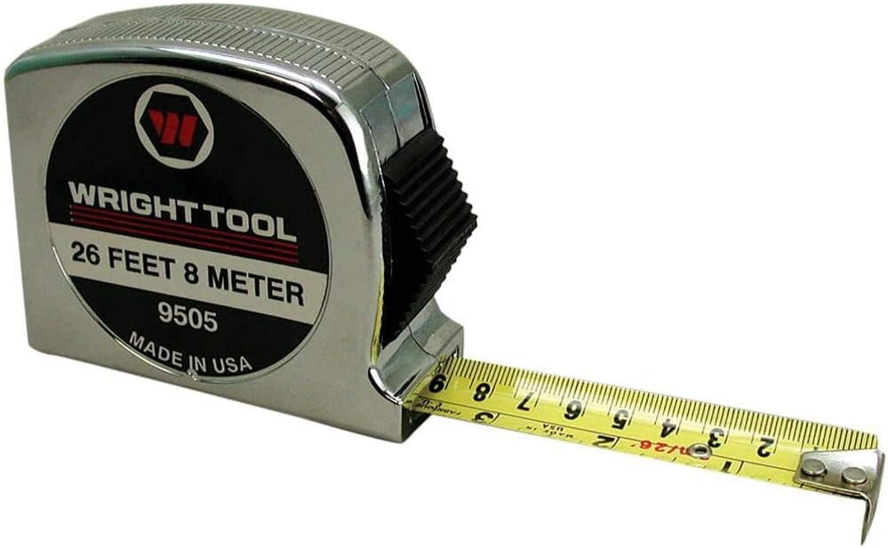 Steel Measuring Tape (US Tape #57243) 1" x 26', 8 meters - Walmart.com