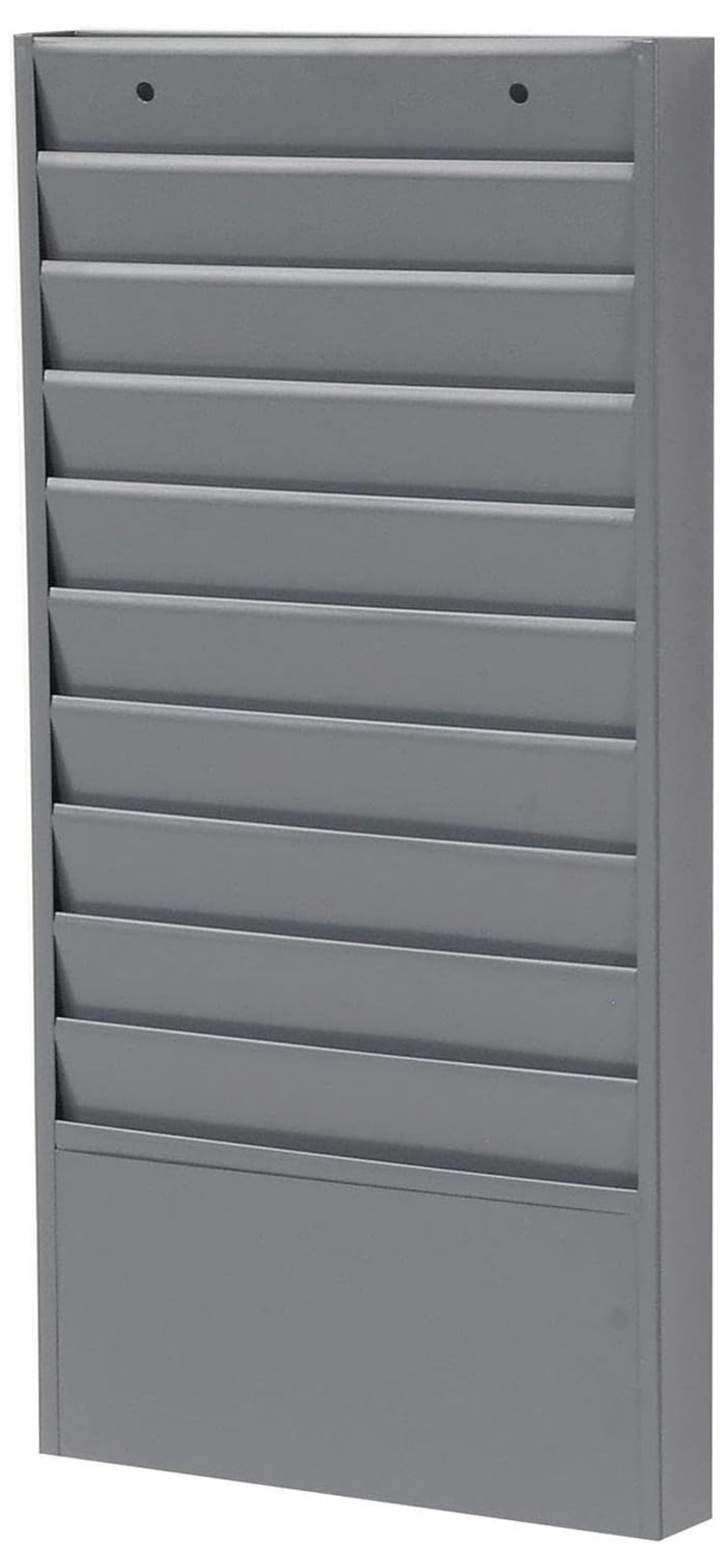 Steel Medical Chart Hanging Wall File Holder, 10 Pockets, Gray ...