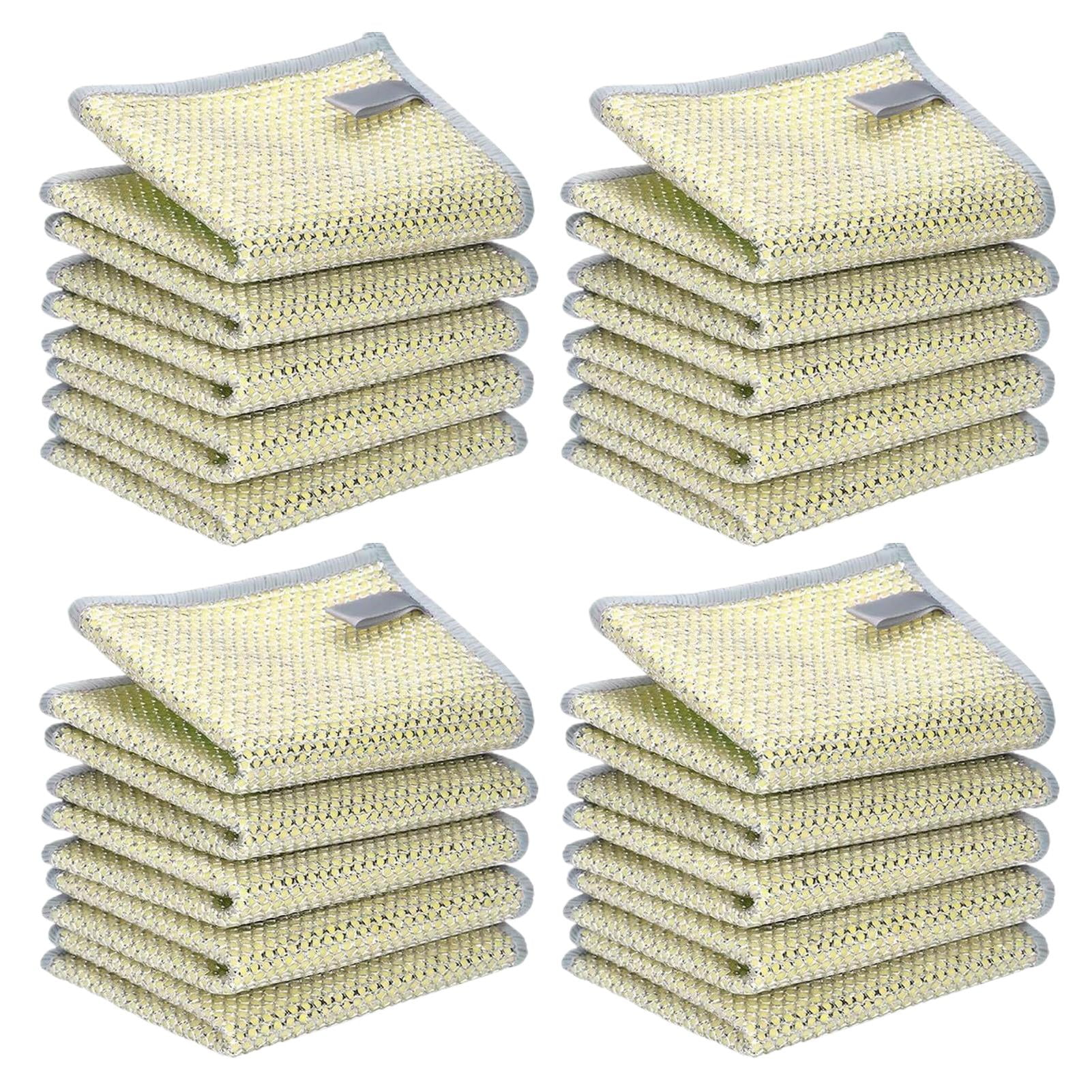 Steel Mesh Dishcloth | 20 Pieces Powerful Cleaning Dishwashing Rag ...