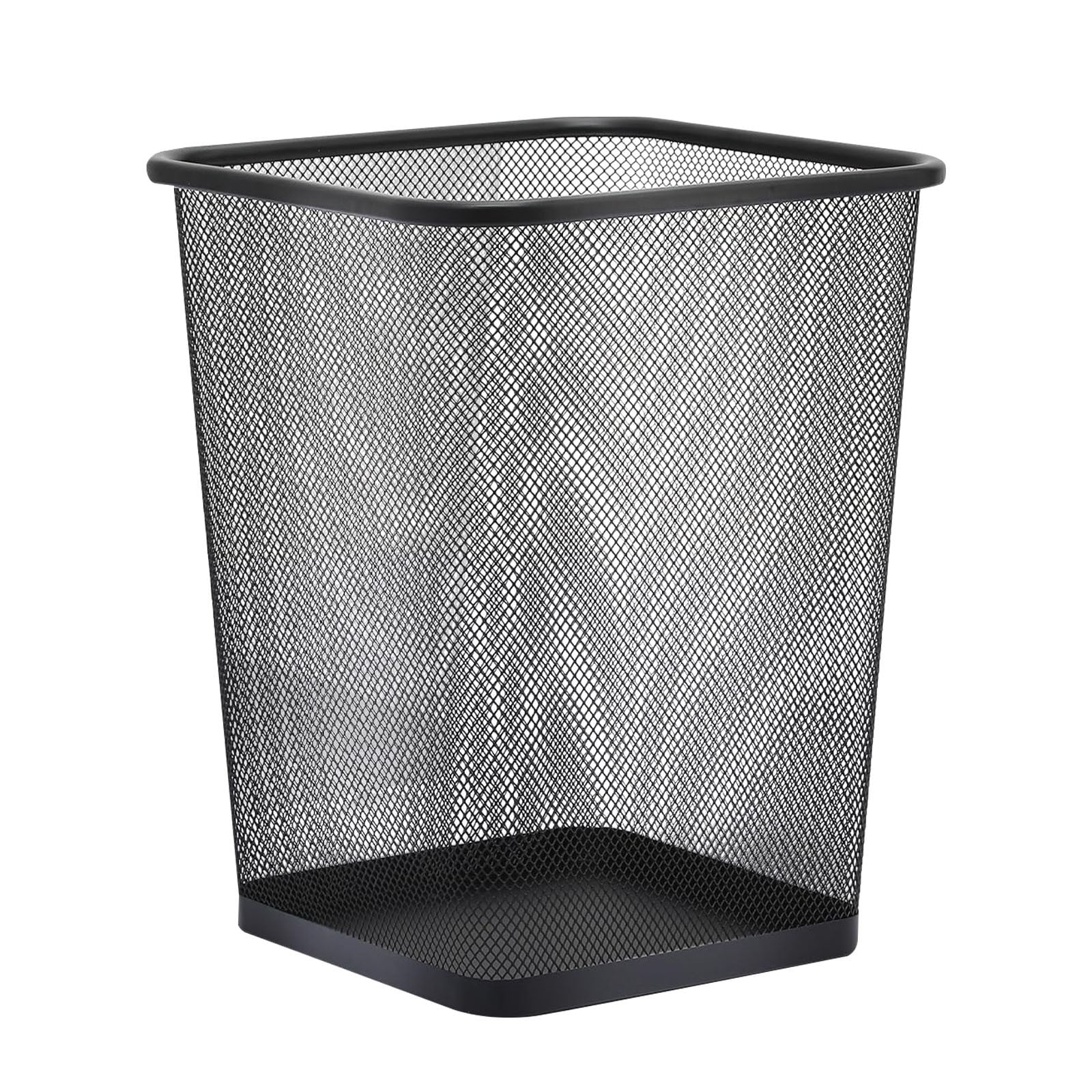 Steel Mesh Rectangular Open Top Waste Basket Bin Can for Office Home ...