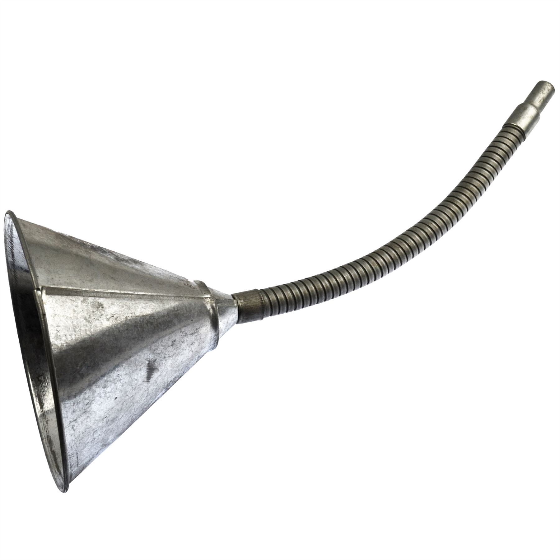 Steel Metal Funnel Flexible Hose / Shaft / Pipe Galvanised With Filter ...