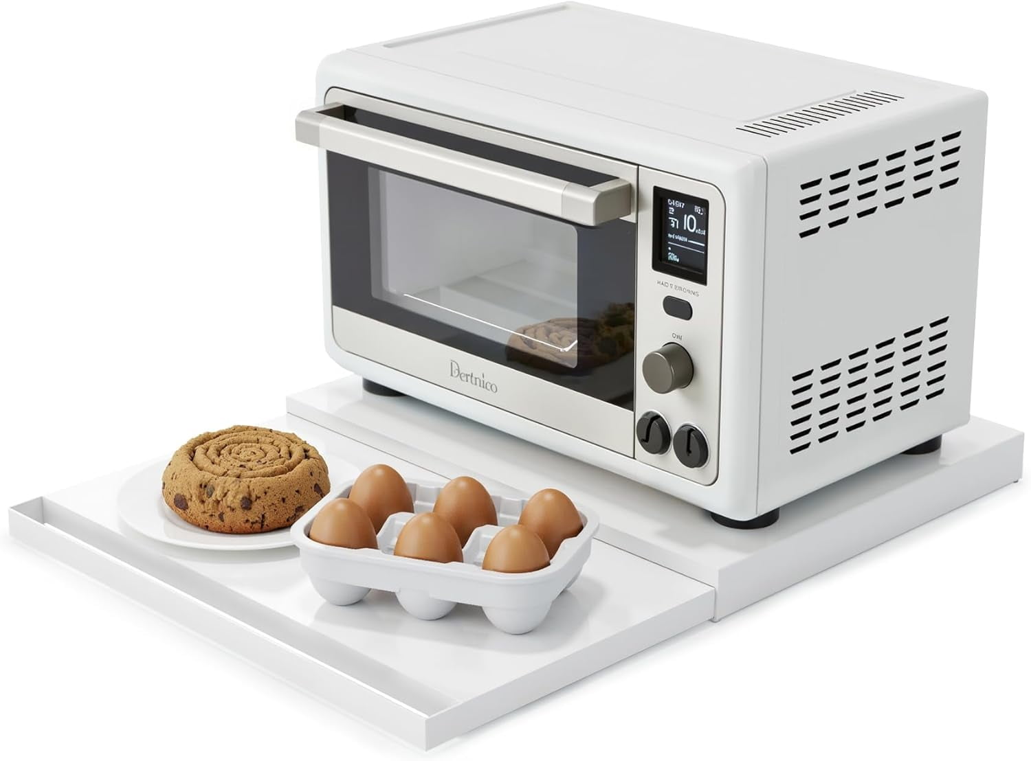 Steel Microwave Stand with Pull-Out Drawers & Shelves | Countertop ...