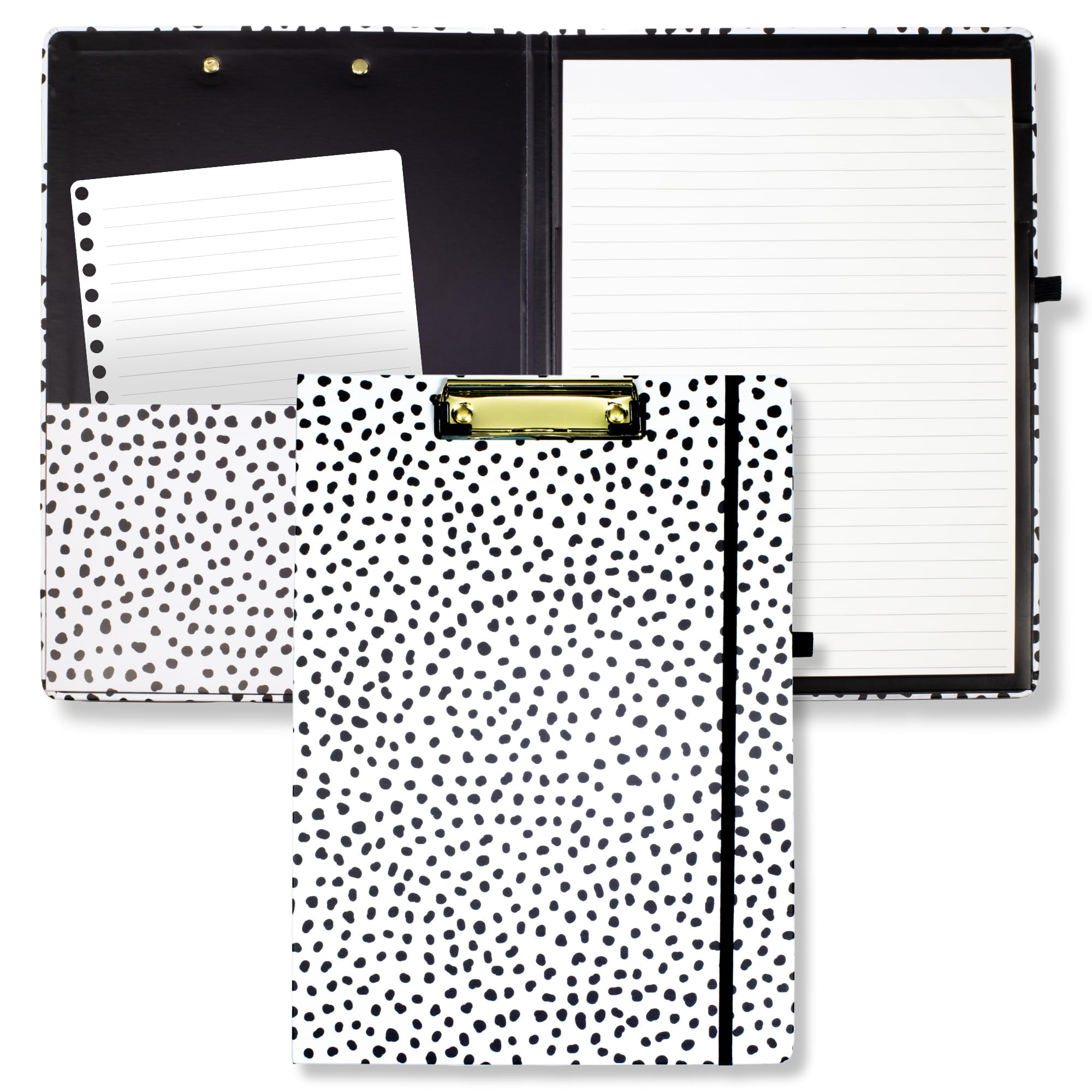 Steel Mill & Co Cute Clipboard Folio with Refillable Lined Notepad and ...
