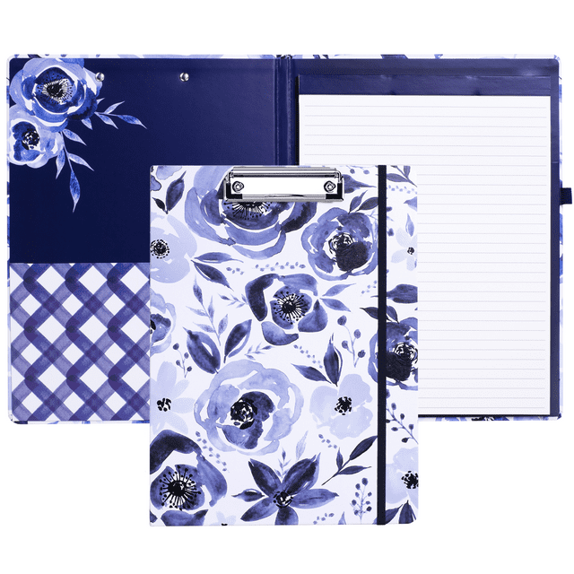 Steel Mill & Co Cute Floral Clipboard Folio with Refillable Lined ...