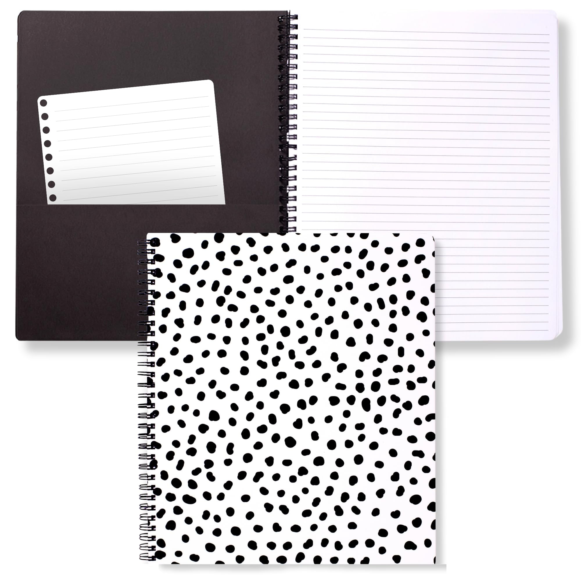 Steel Mill & Co Cute Large Spiral Notebook College Ruled, 11" x 9.5 ...
