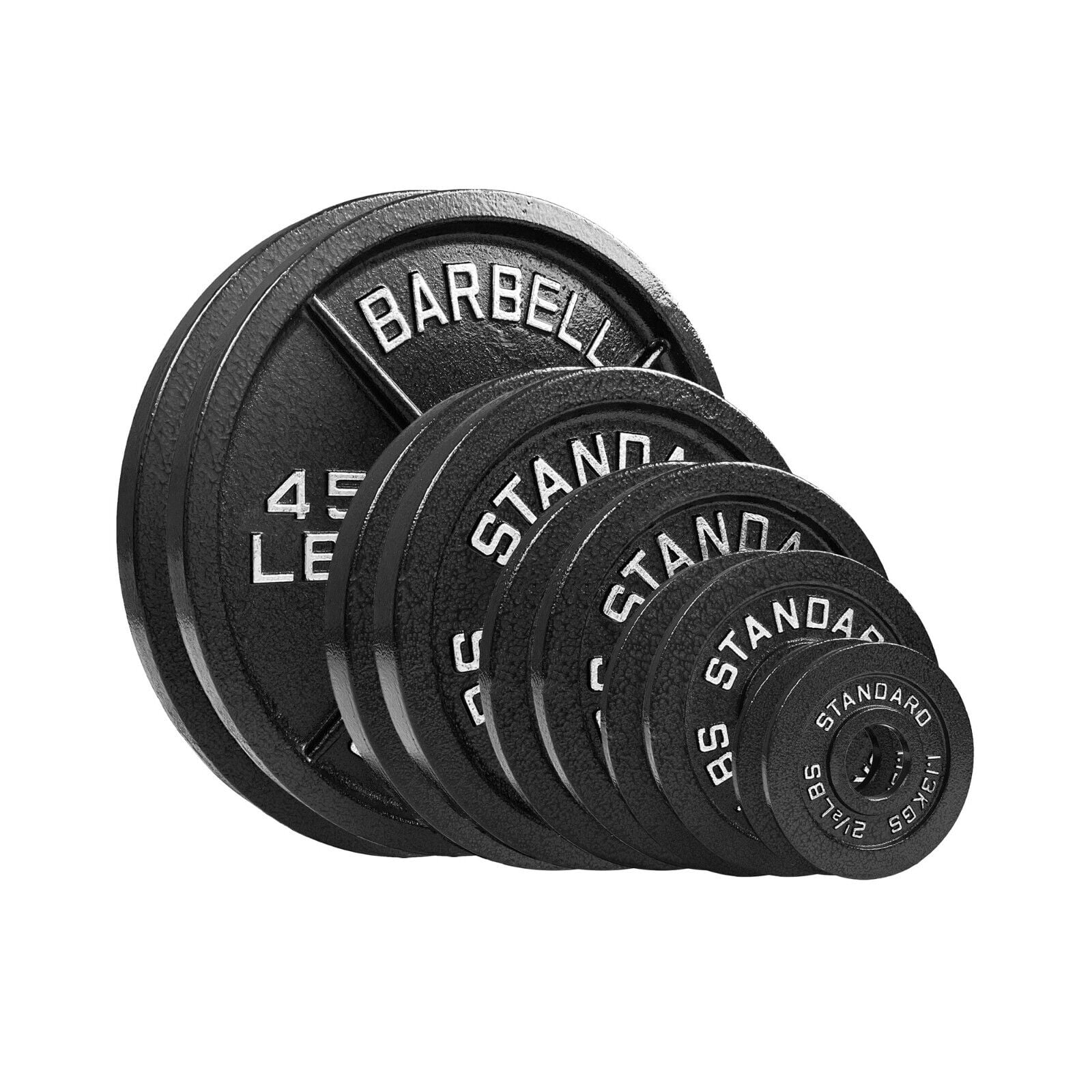 Steel Olympic Plates 175LB Set - Premium 2 Inch 175 Pound Weight Plate ...