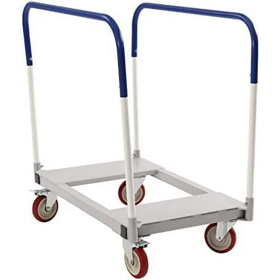 Steel Panel Truck Cart with 4 Swivel Wheel, 35" x 20" Drywall Cart ...