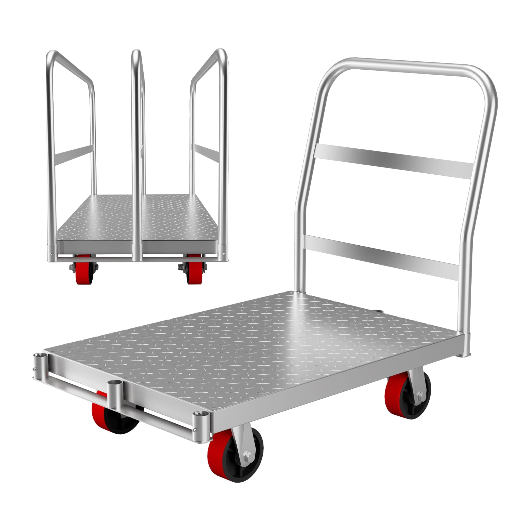 Steel Panel Truck Cart, Platform Truck, Heavy Duty Lumber Drywall Dolly ...