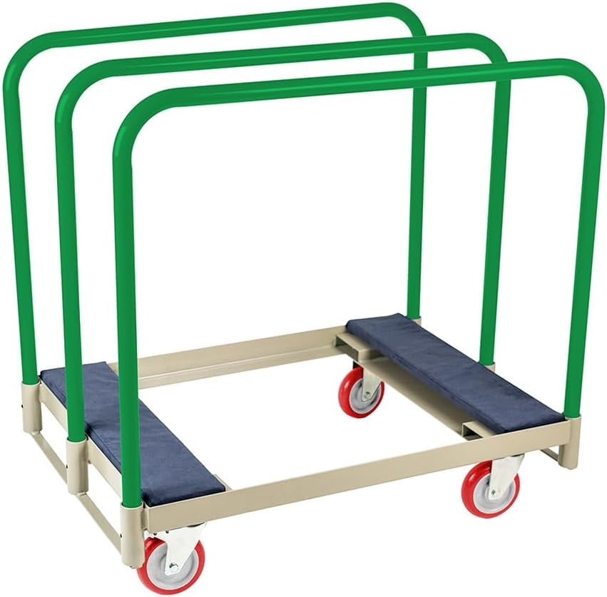 Steel Panel Truck with Swivel Casters and Wood End, Heavy Duty Panel ...