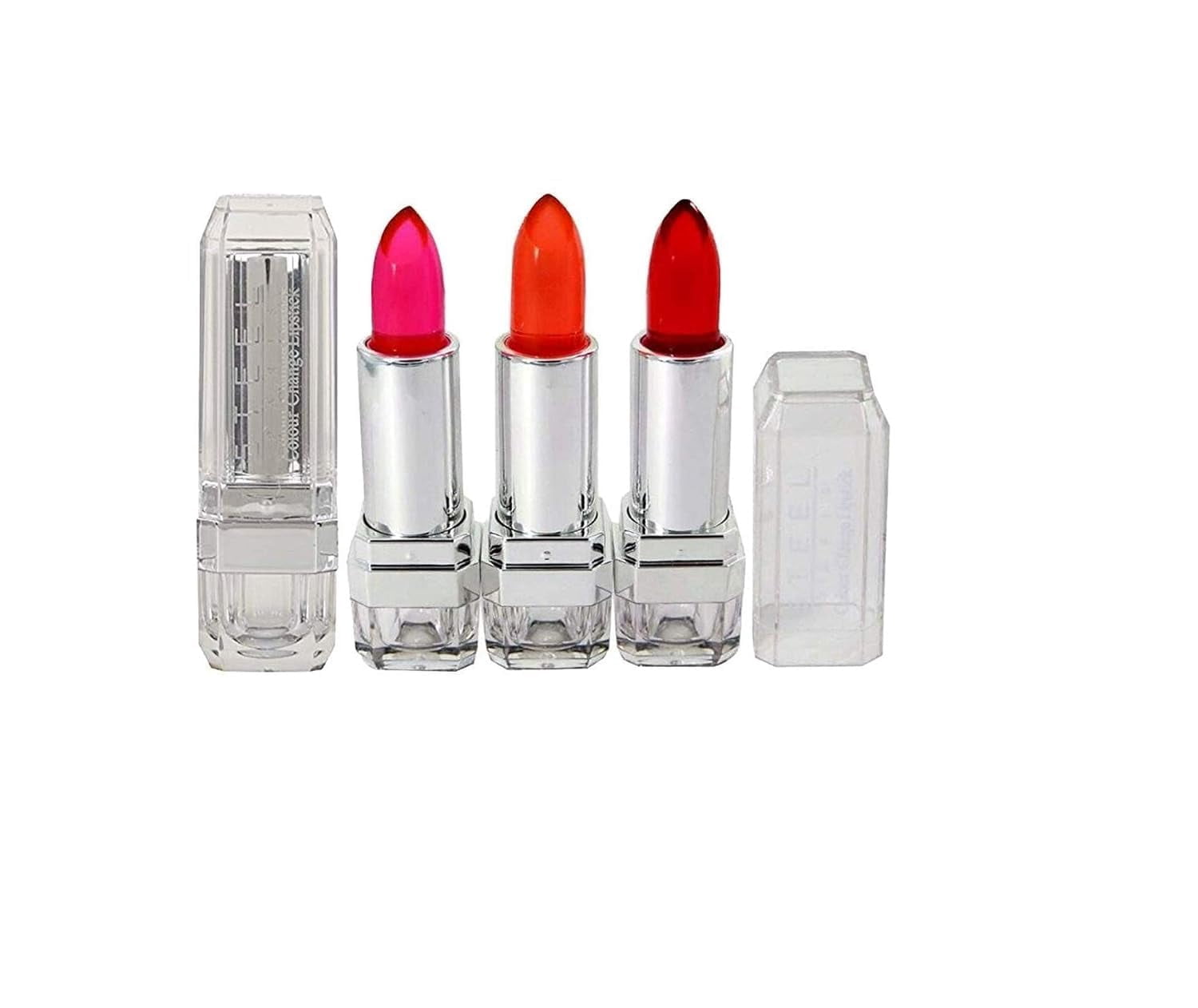 Steel Paris Colour Change Gel Lipstick 3 Pcs, Shimmery Finish ...