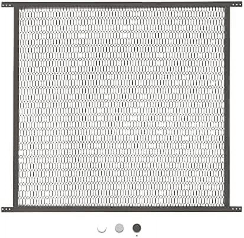 Steel Pet Grille (Brown 36 Inch) Screen Door Protector for Dogs Pets ...