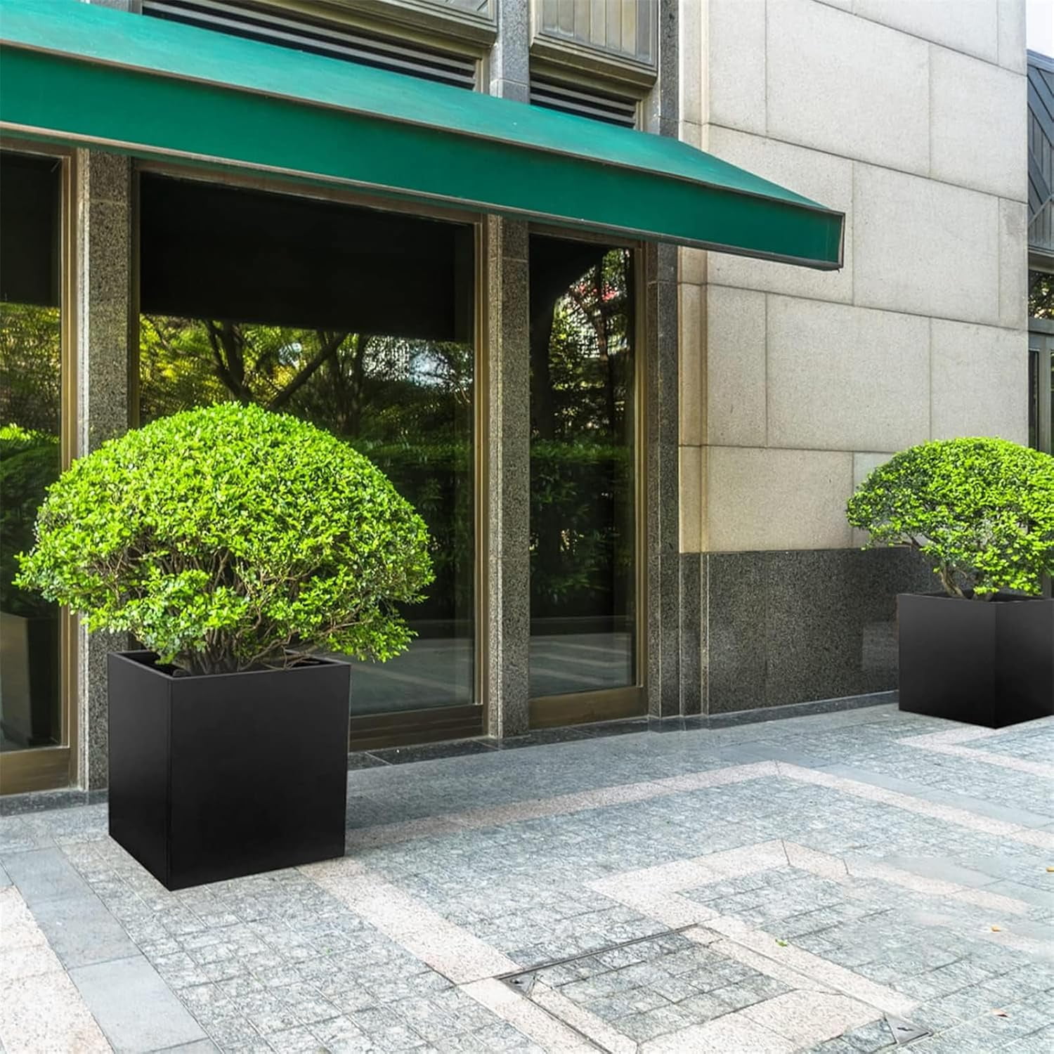 Steel Planter Box Square Metal Planter Box Indoor Outdoor,Heavy Duty ...