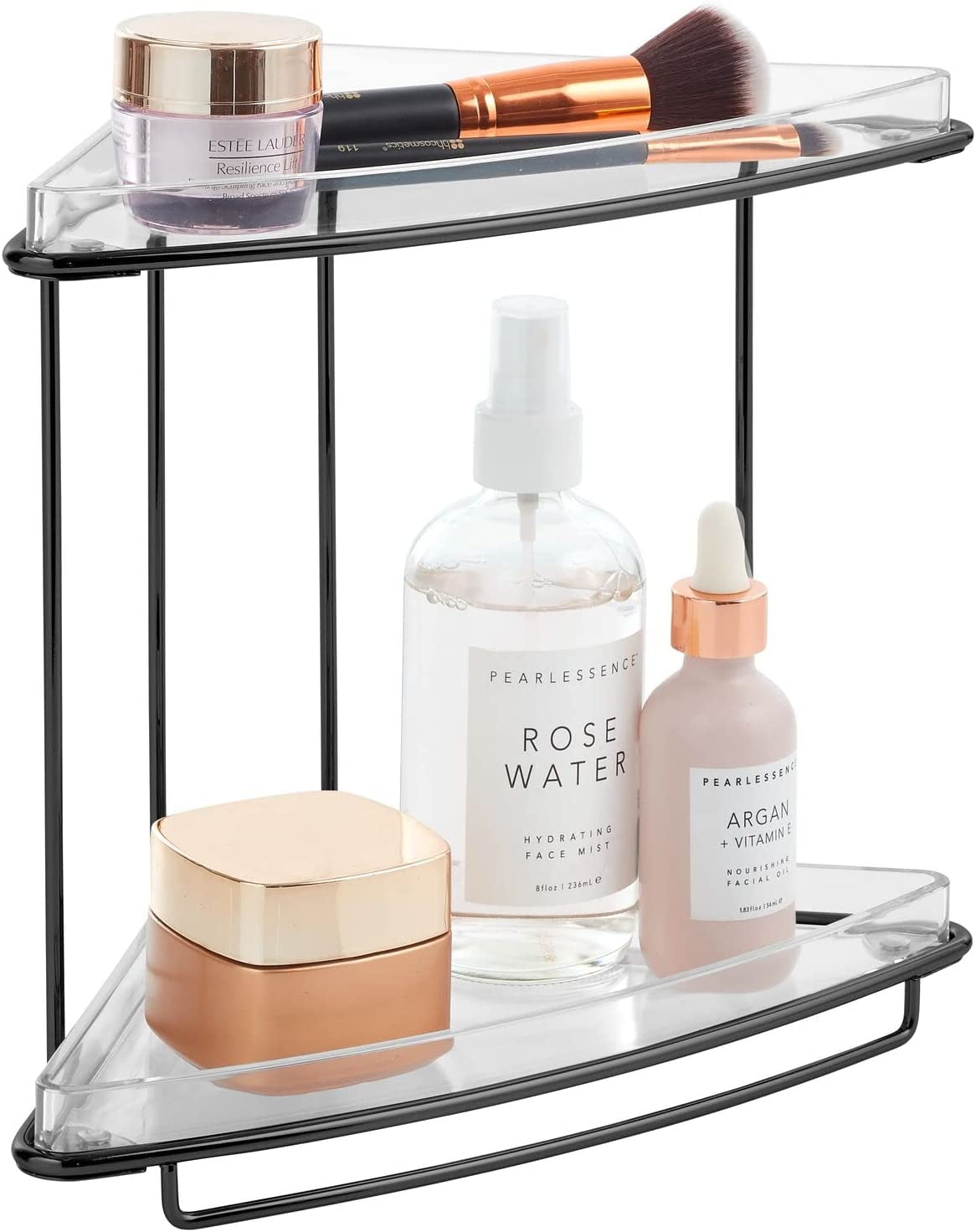 Steel/Plastic Freestanding Countertop Corner Shelf Organizer with 2 ...