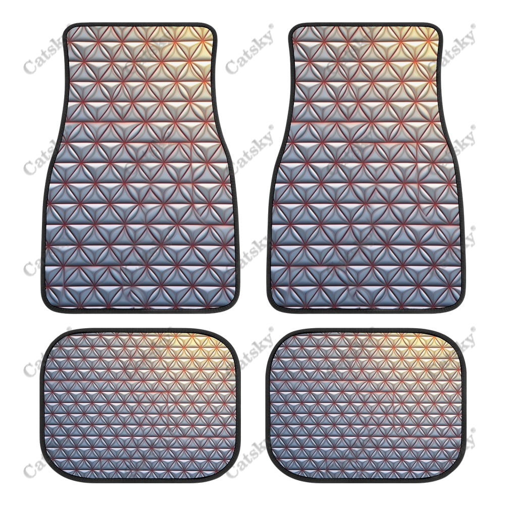 Steel Plate Metal Stanless Car Auto Floor Mats Carpet 4PCS Customized ...