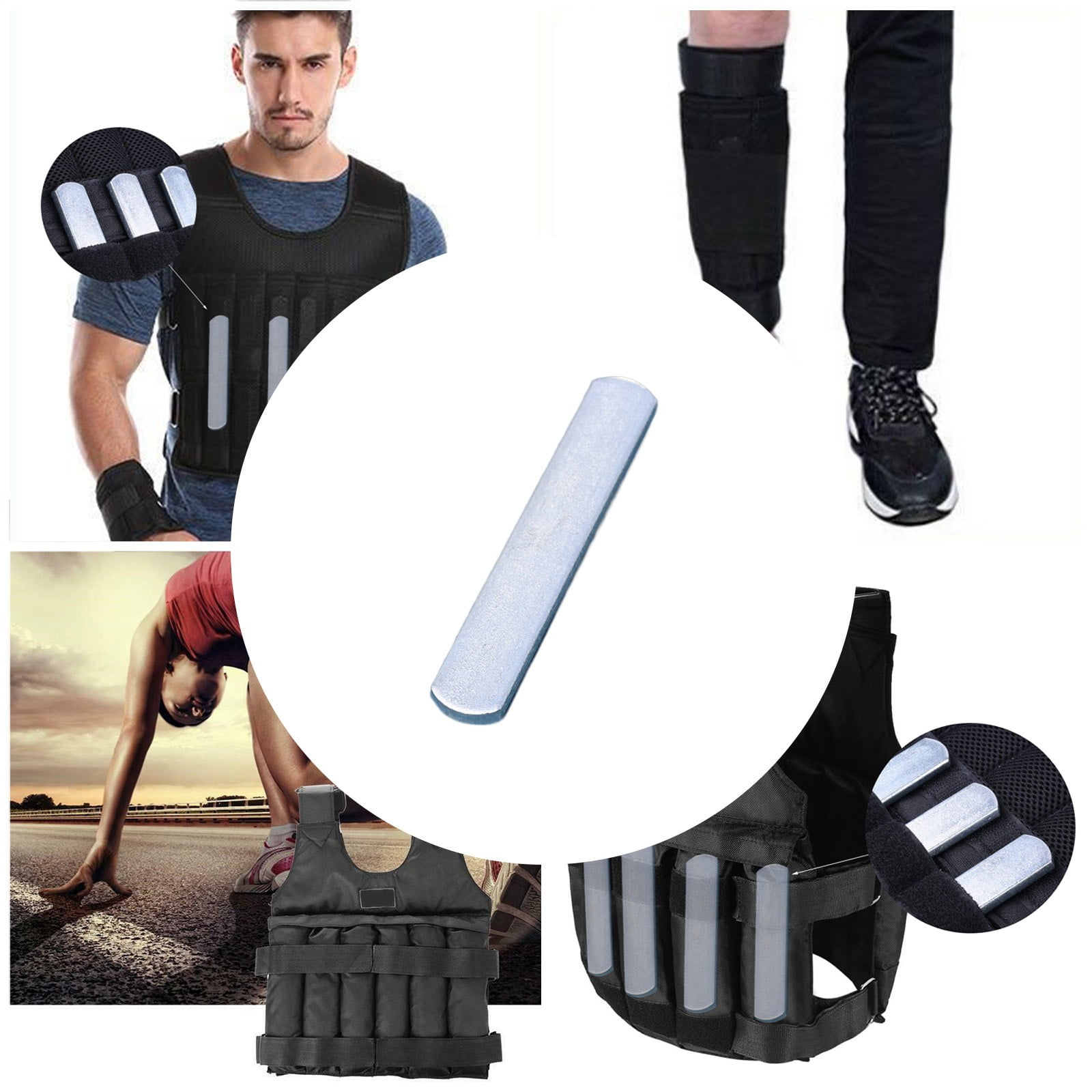 Steel Plates for Weighted Vest, Adjustable Strength Training Weights ...