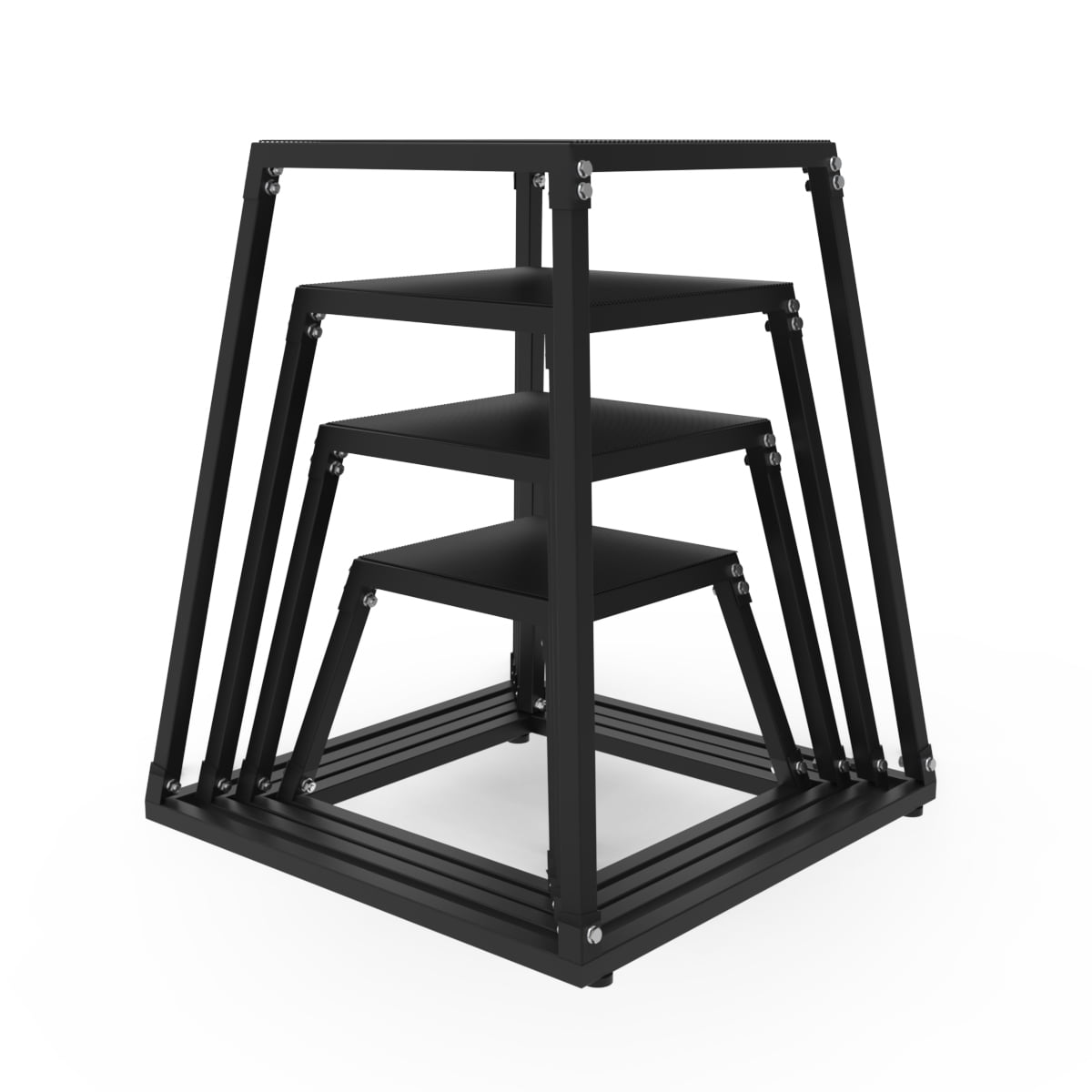 Steel Plyo Box for Exercise, Plyometric Jumping Box Metal Exercise Step ...