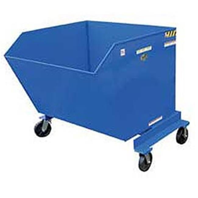 Steel Portable Tilt Refuse Hopper, 1.5 Cu. Yards - Walmart.com