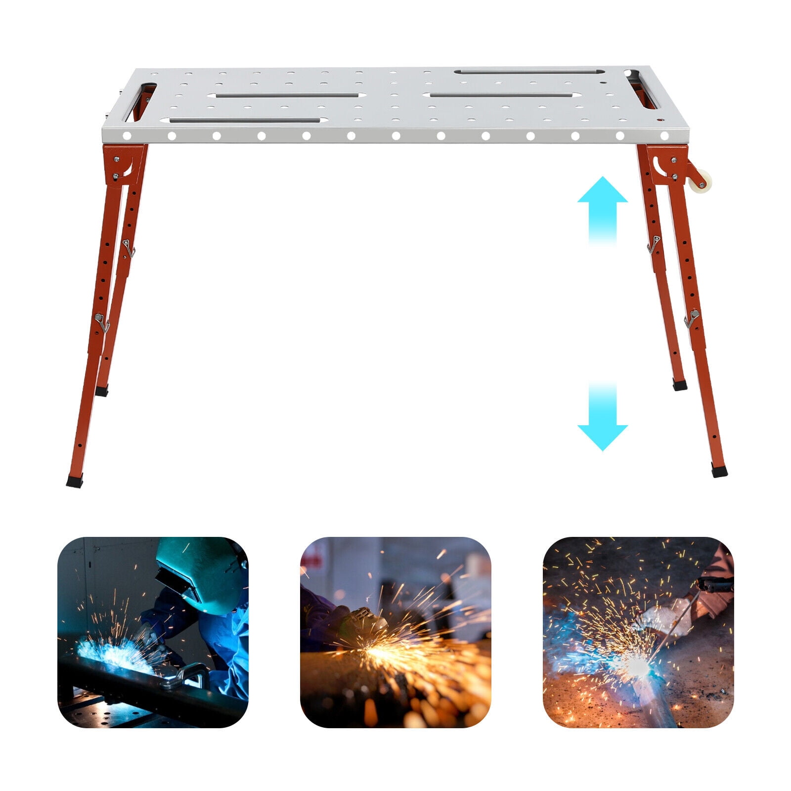 Steel Portable Welding Table Welding Workbench Table Folding Work Bench ...
