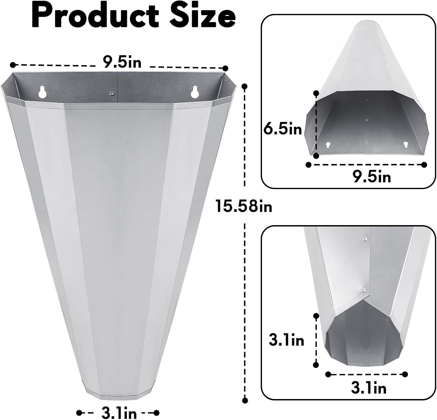 Steel Poultry Restraining Cone for Chickens : Easy to Clean Chicken ...