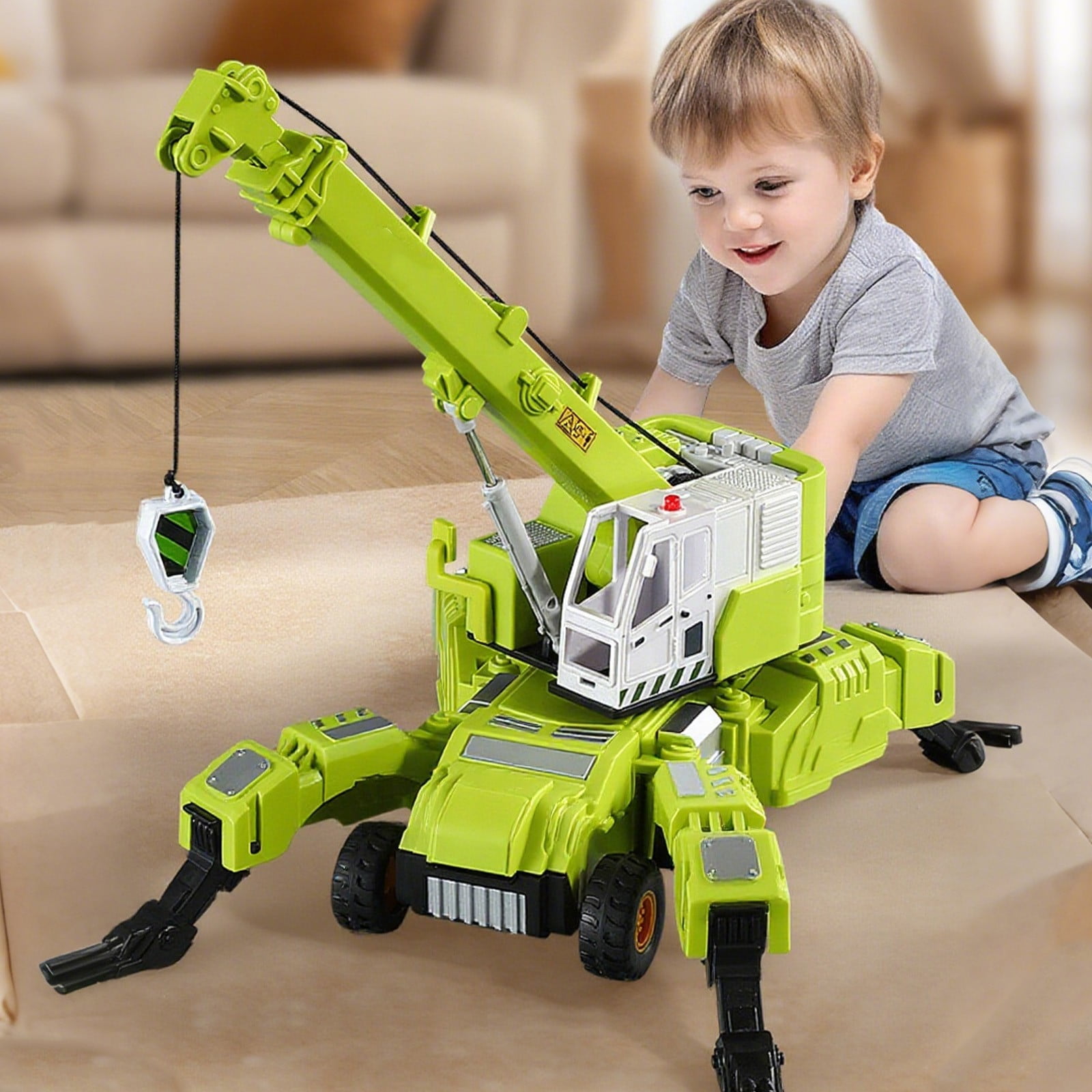 Steel Power Deformable Engineering Vehicle Toy Car - Super Long Truck ...