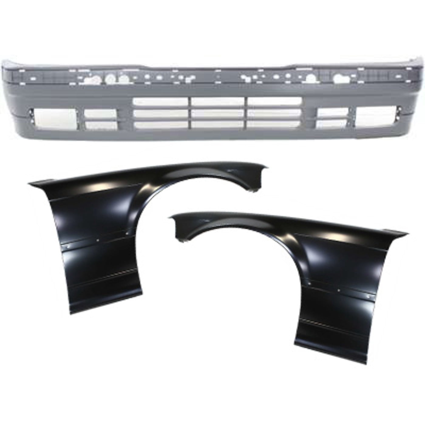 Steel Primed Bumper Cover And Fender Kit for 1992-1993 for Bmw for 318I ...