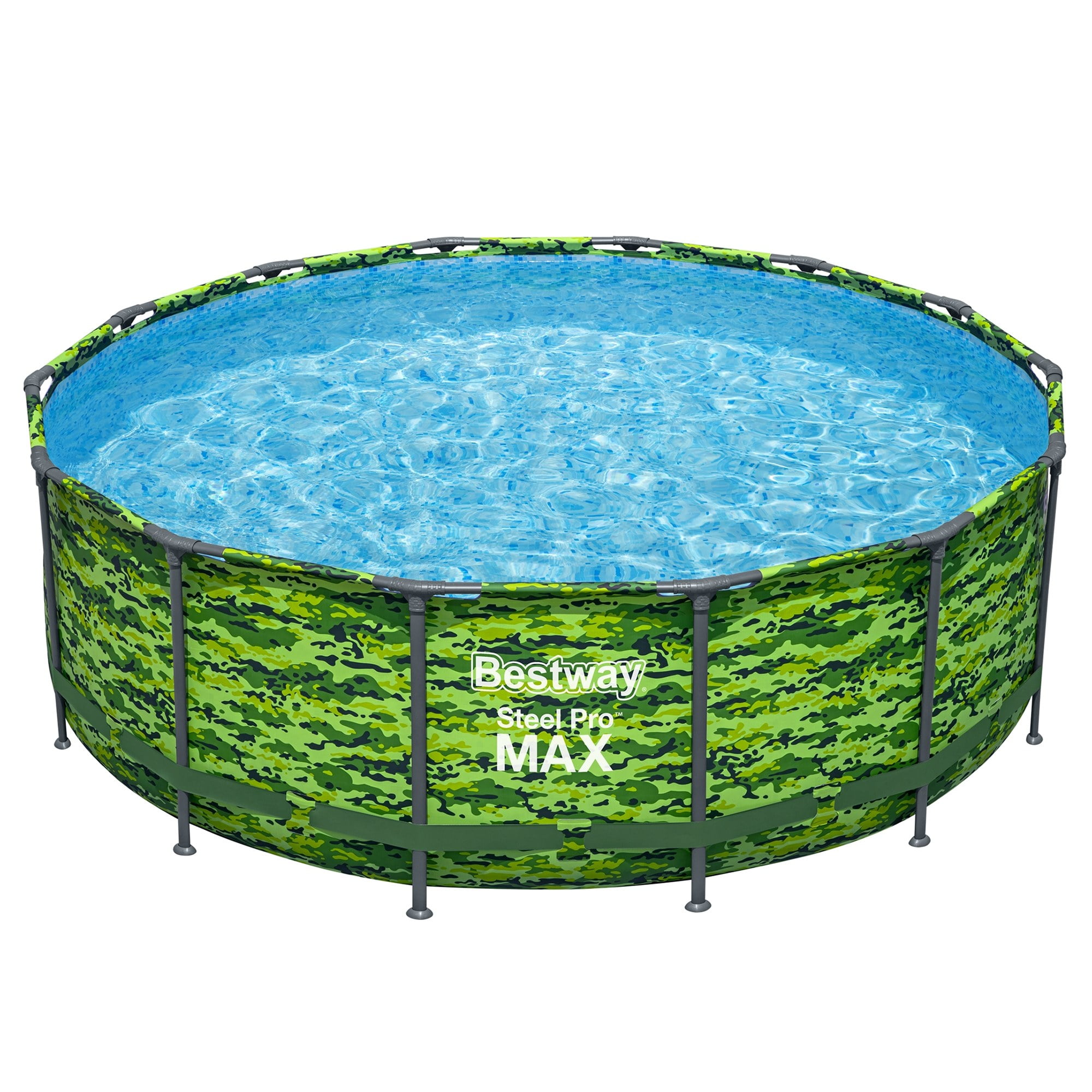 "Bestway Steel Pro Max 14'x48"" Camo Above Ground Pool Set with Steel ...