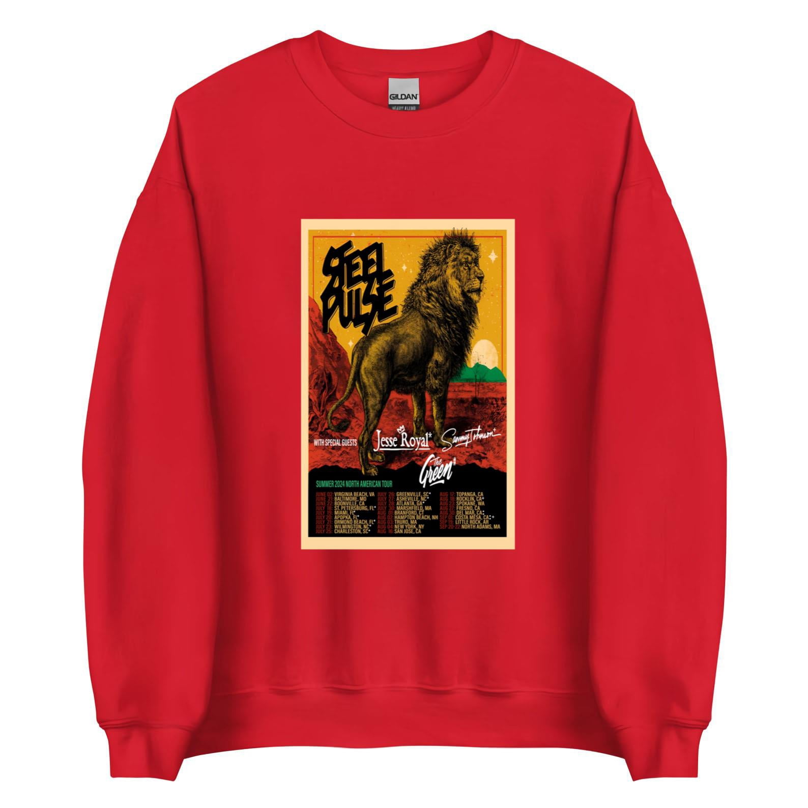 Steel Pulse Summer 2024 North American Tour Poster Shirt - Walmart.com