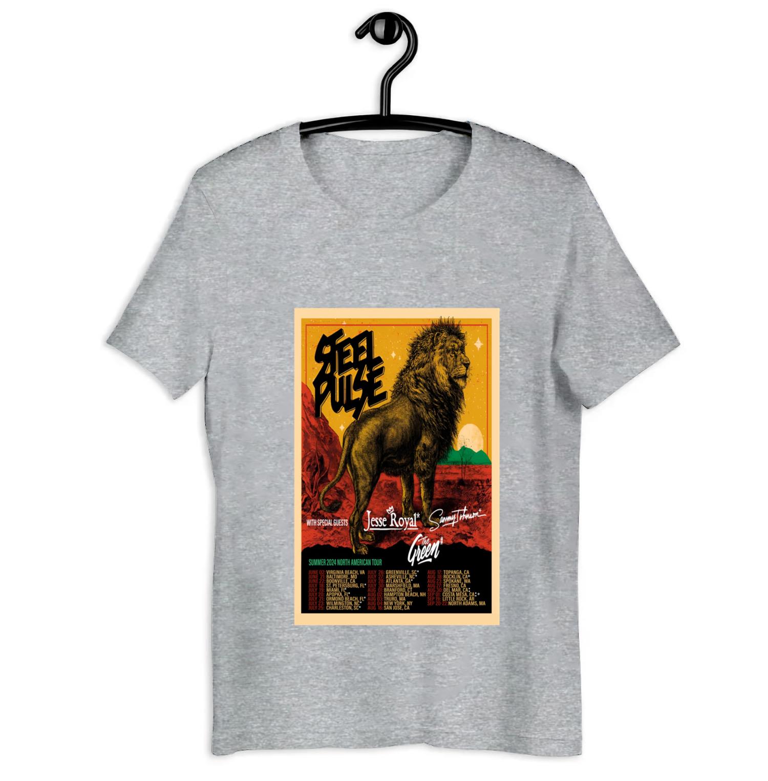 Steel Pulse Summer 2024 North American Tour Poster Shirt - Walmart.com