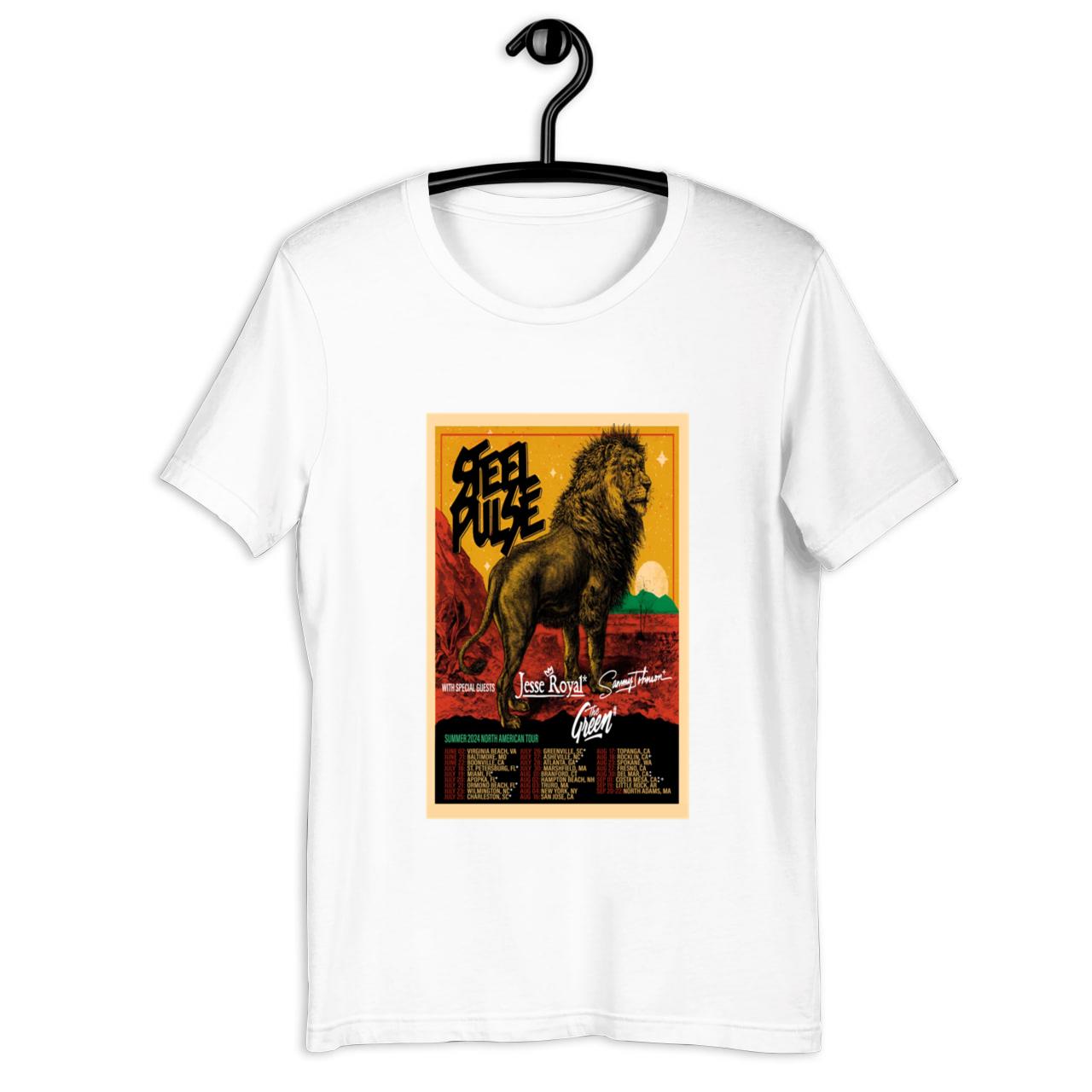 Steel Pulse Summer 2024 North American Tour Poster Shirt - Walmart.com