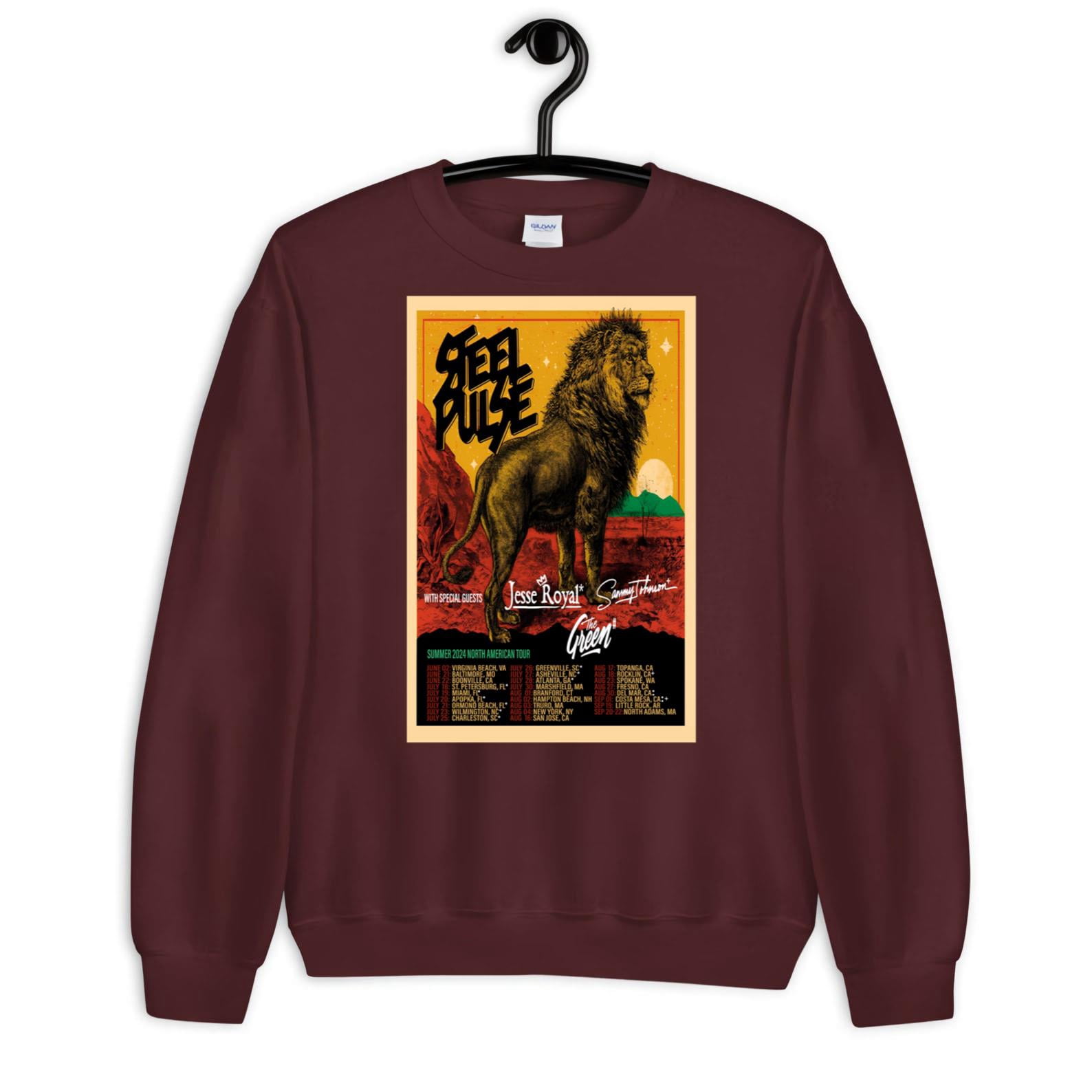 Steel Pulse Summer 2024 North American Tour Poster Shirt - Walmart.com