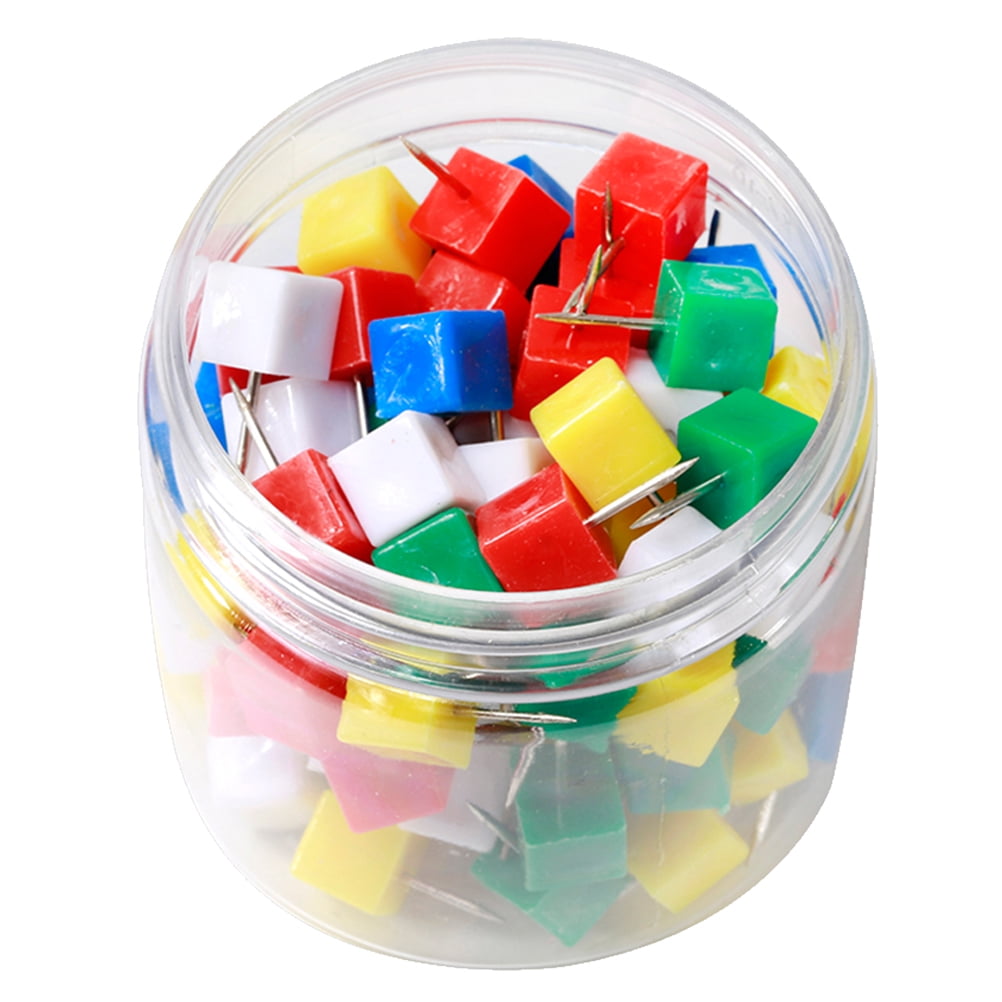 Steel Push Pins Small Head Map Tack Colorful Bulletin Board Pushpins ...