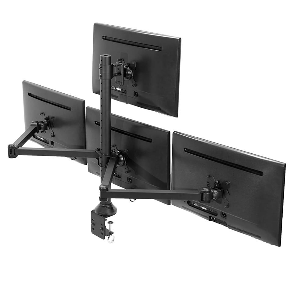 Heavy Duty Desk Mount, 3 Plus 1 Fully Adjustable Stand, Steel Quad LED ...