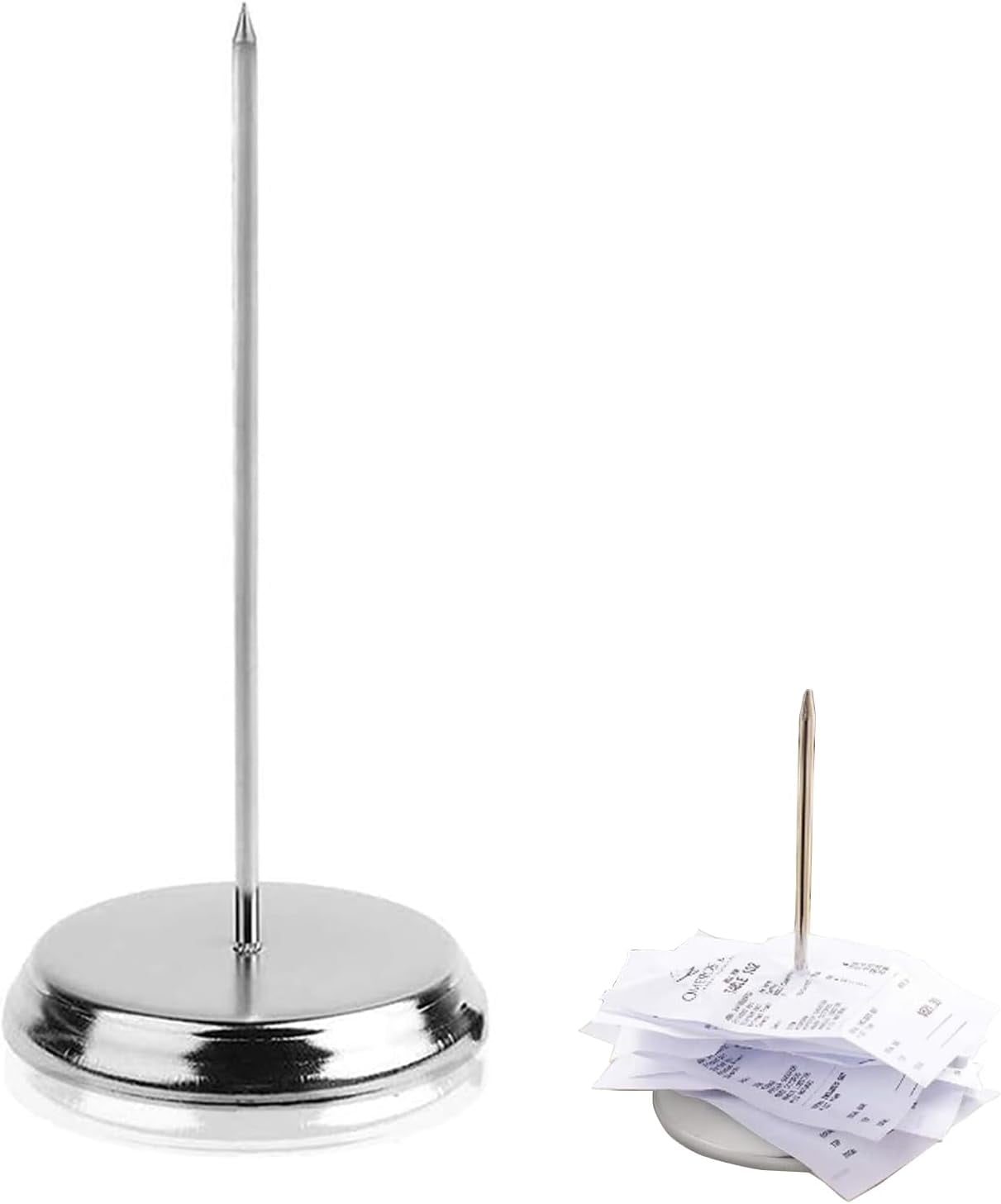 Steel Receipt Spike - Ticket Holder Straight Rod Bill Spike Paper Memo ...