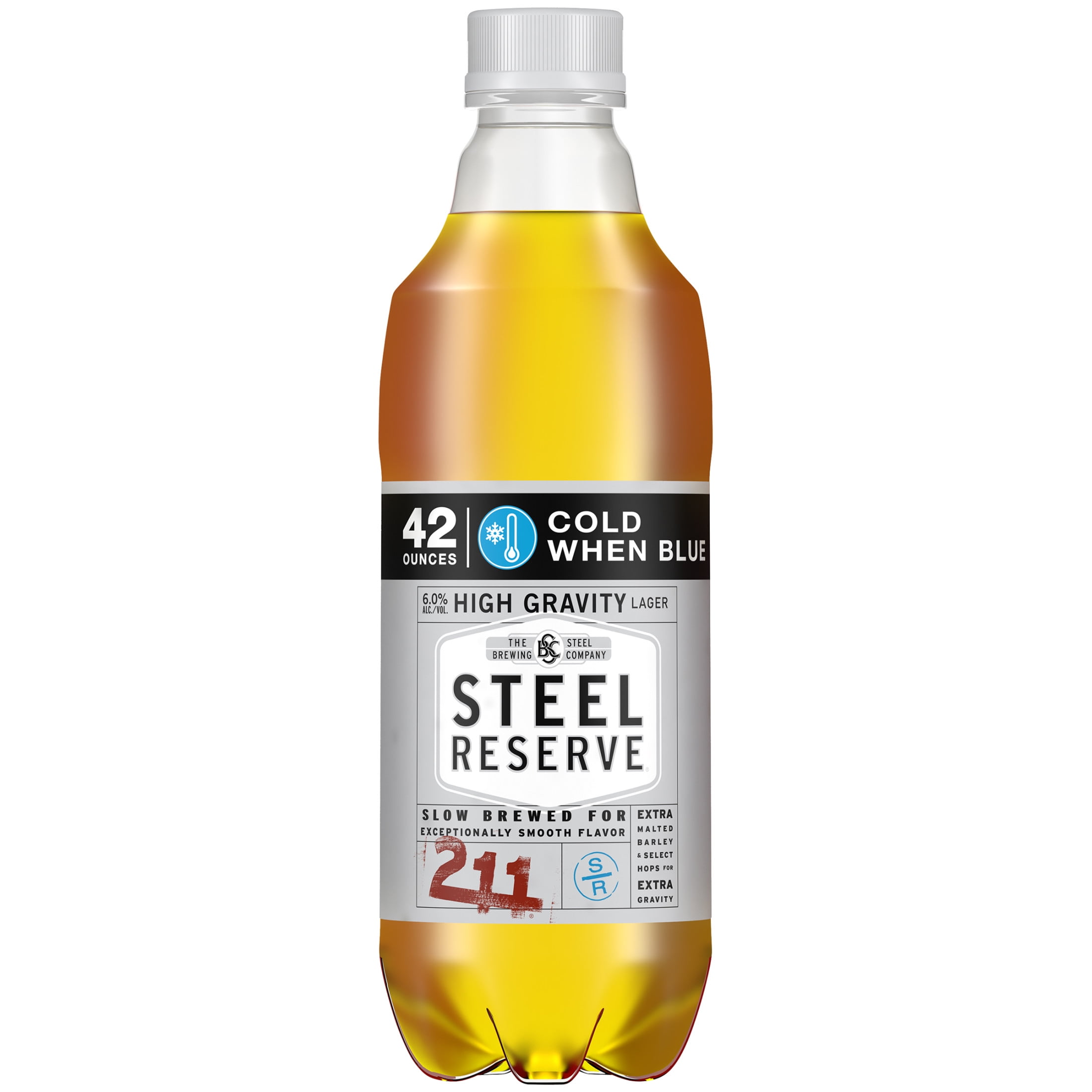 Steel Reserve High Gravity Beer, 42 fl oz Plastic Bottle, 8.1% ABV ...