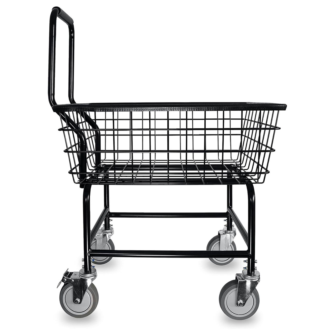 Steel Rolling Laundry Cart with Removable Handle, Household ...