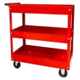 Steel Rolling Service Tool Cart with 3 Tires , Heavy Duty Utility Cart ...