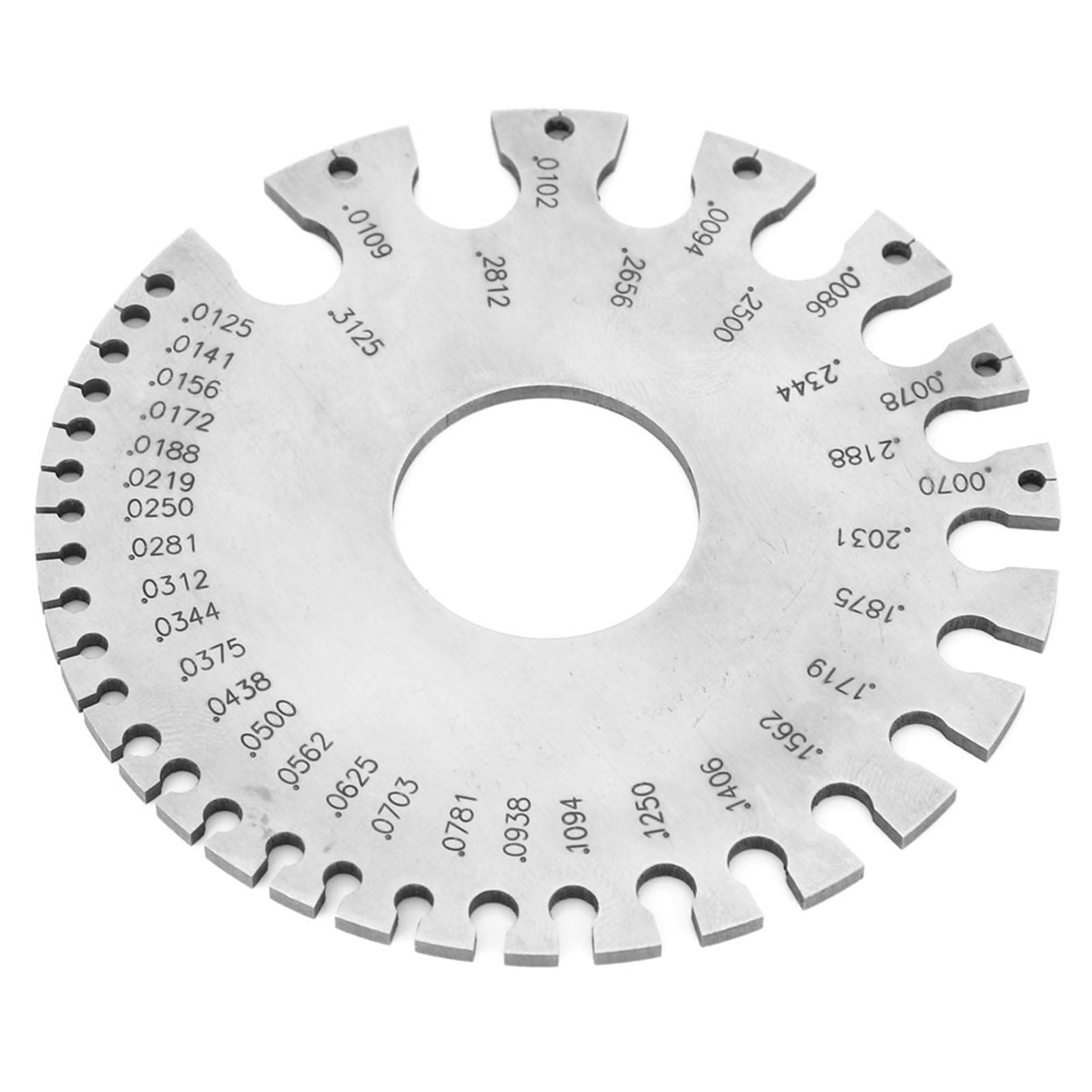 Steel Round Wire Gauge, Sided Non-Ferrous Metal Wire Measure Gauge ...