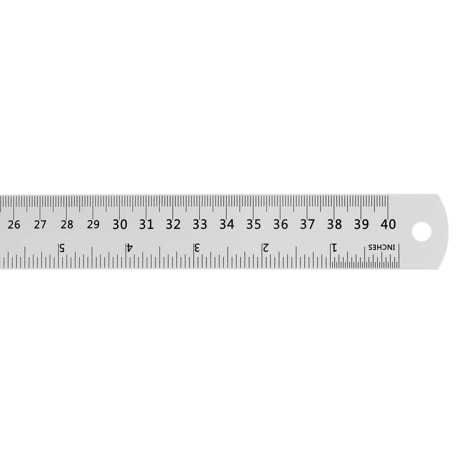 Steel Ruler 40cm 16 Inch Aluminum with Conversion Table, 1 Pieces ...