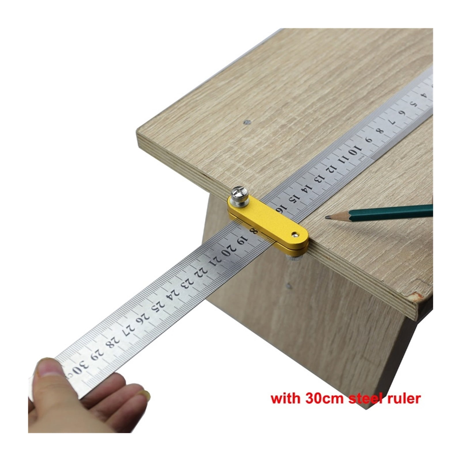 Steel Ruler Positioning Block Brass Angle Scriber Line Marking Gauge ...