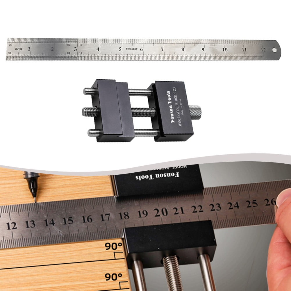 Steel Ruler Positioning Block Scriber Line Marking Gauge for ...