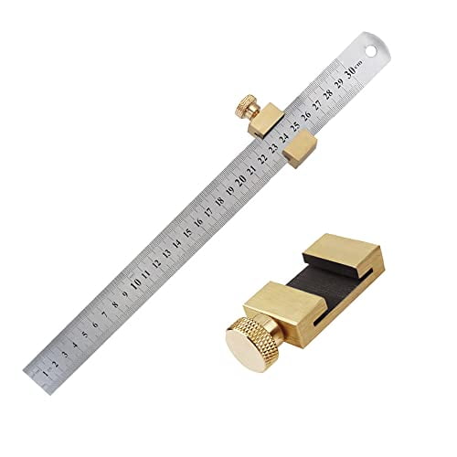 Steel Ruler Positioning Tool - Woodworking Line Locator, Fixed Block ...