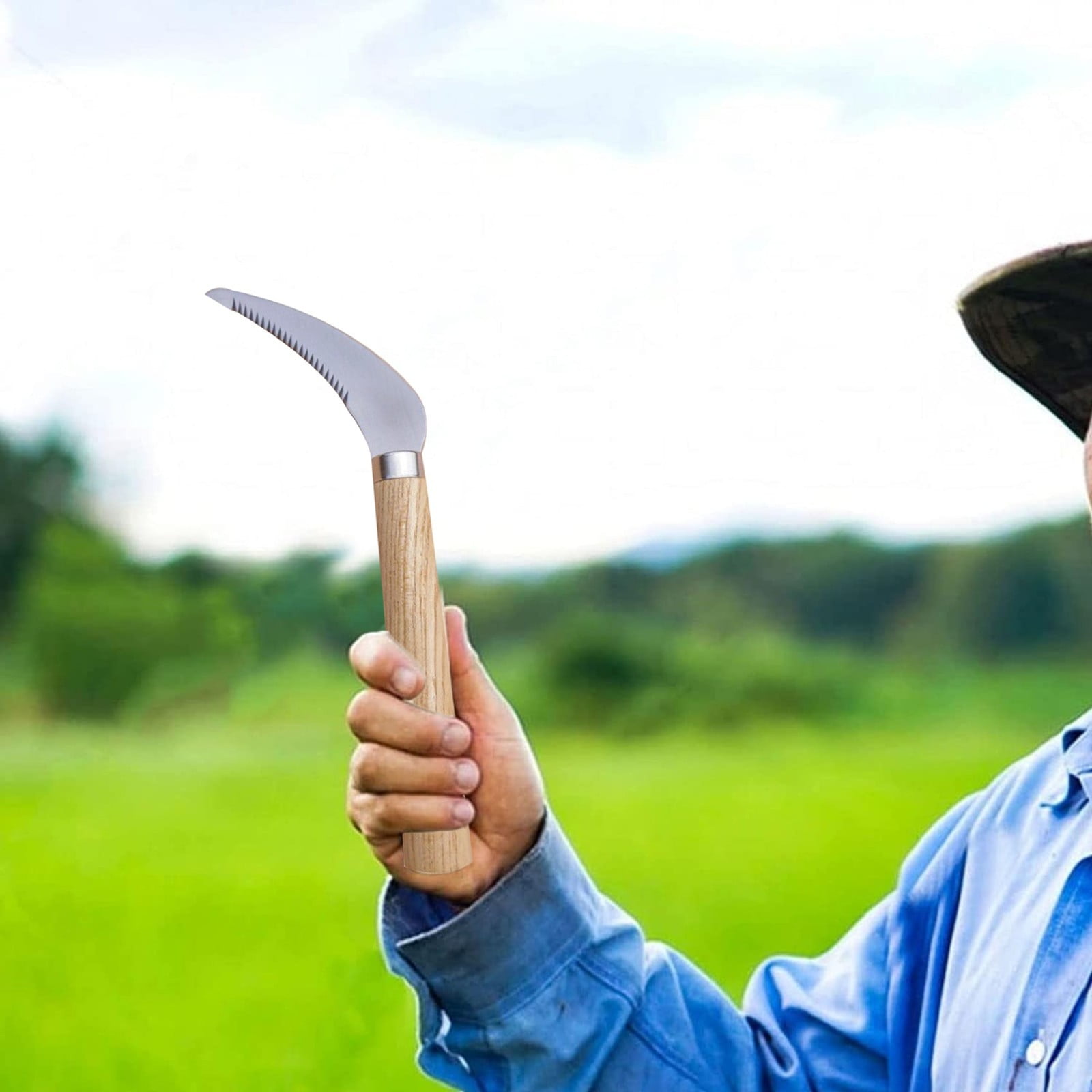 Steel Saw Kemu Chun Wood Handle Mowing Small Cutting Leek Sawtooth Small Cutting Digging Wild ...