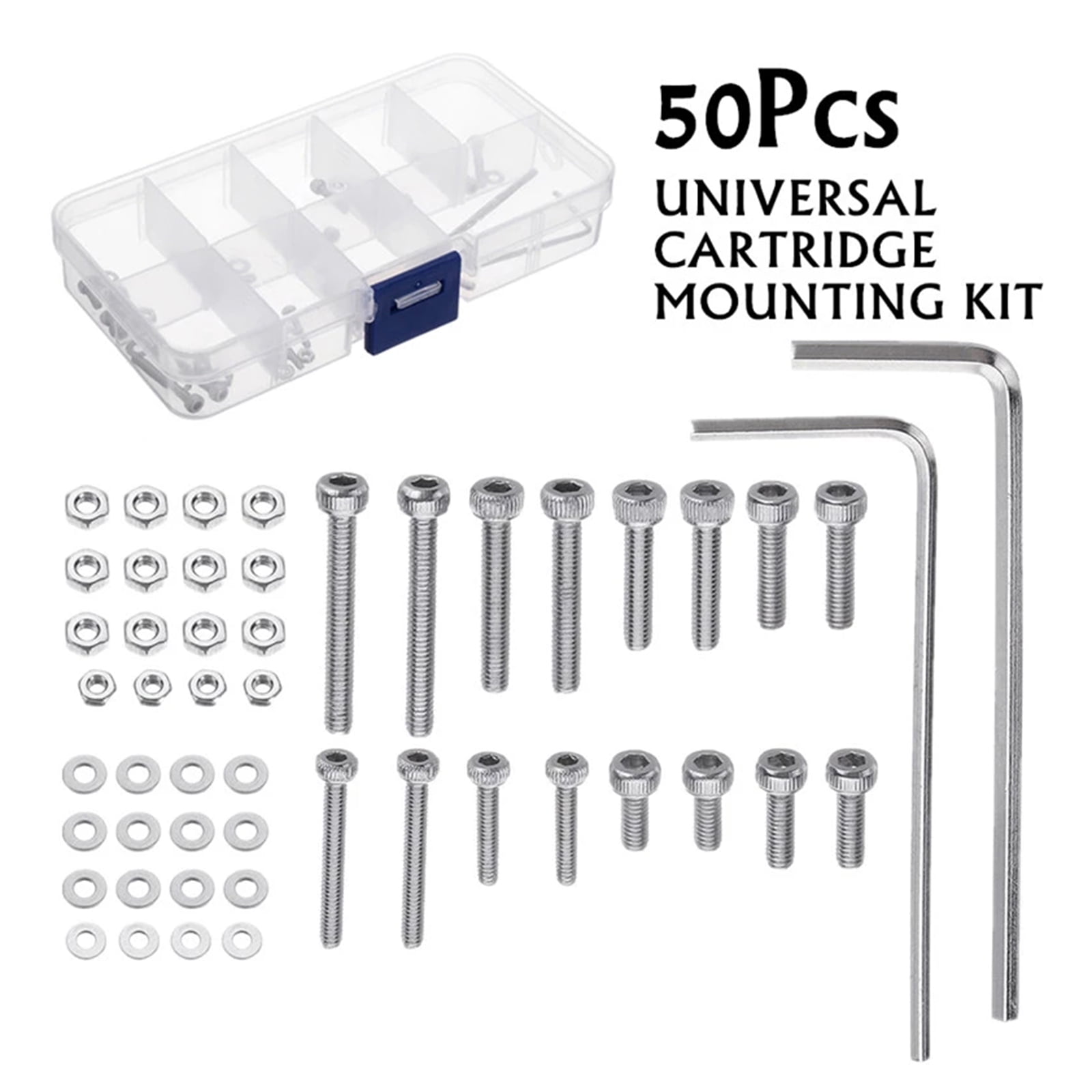 Steel Screws Nut General Rotation Headshell cartridges Mounting set ...