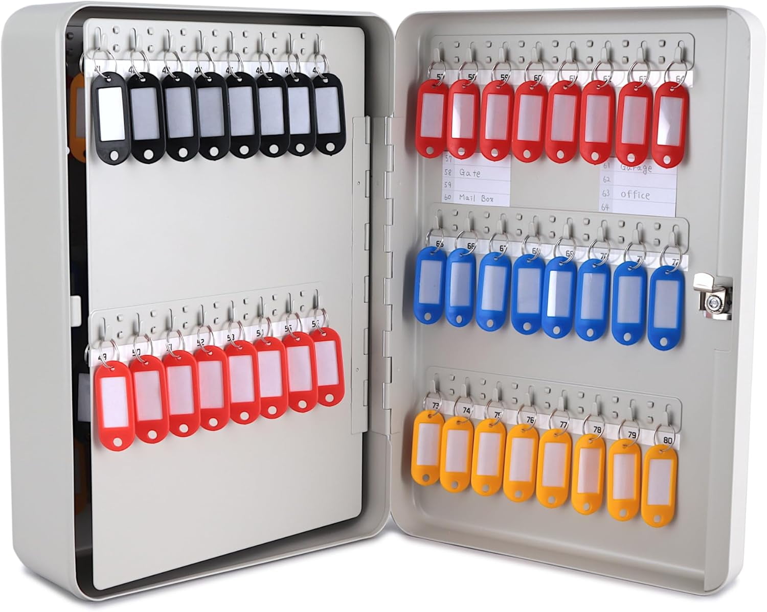 Steel Security Key Cabinet, 3.5"x9.3"x12.5", - Walmart.com