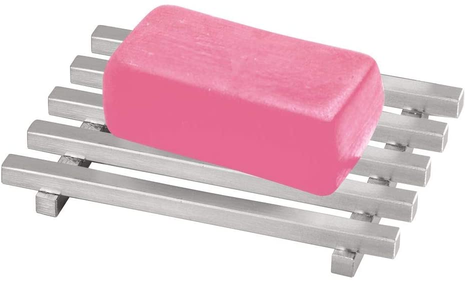 Steel Self-Draining Kitchen and Bathroom Bar Soap Holder, The Kyoto ...