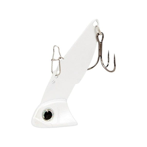 Steel Shad Bottom Blade 1/2 oz Blade Bait White - Walmart.com
